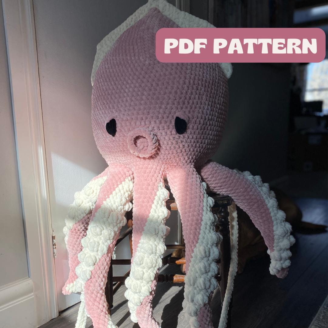 Giant Squid Crochet Pattern, Amigurumi Pattern, Kraken Crochet Pattern ...