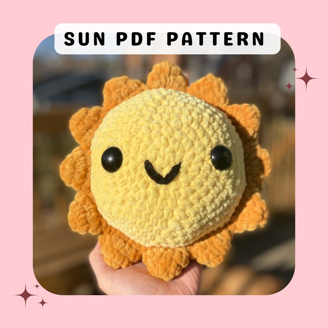 Sun Crochet Pattern, Crochet Sun Pattern, PDF Pattern, Amigurumi ...