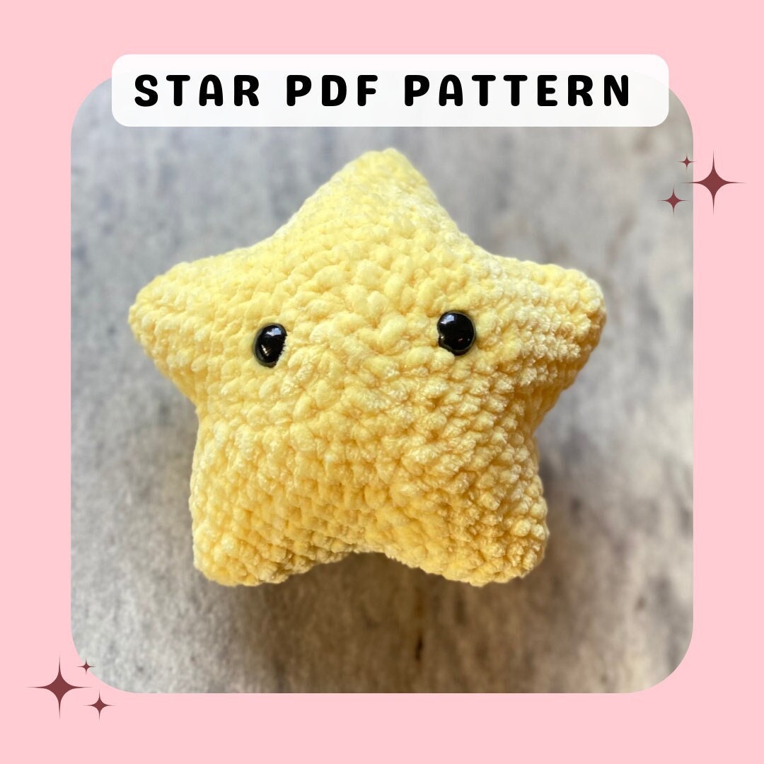 Crochet Star Pattern, Star Crochet Pattern, Amigurumi Pattern ...
