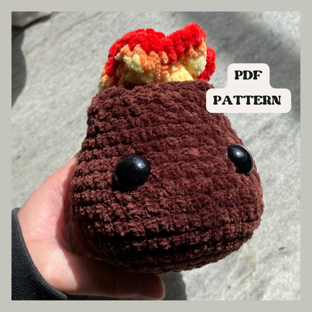 Poppable Volcano Crochet Pattern, Amigurumi Volcano, Crochet Lava ...