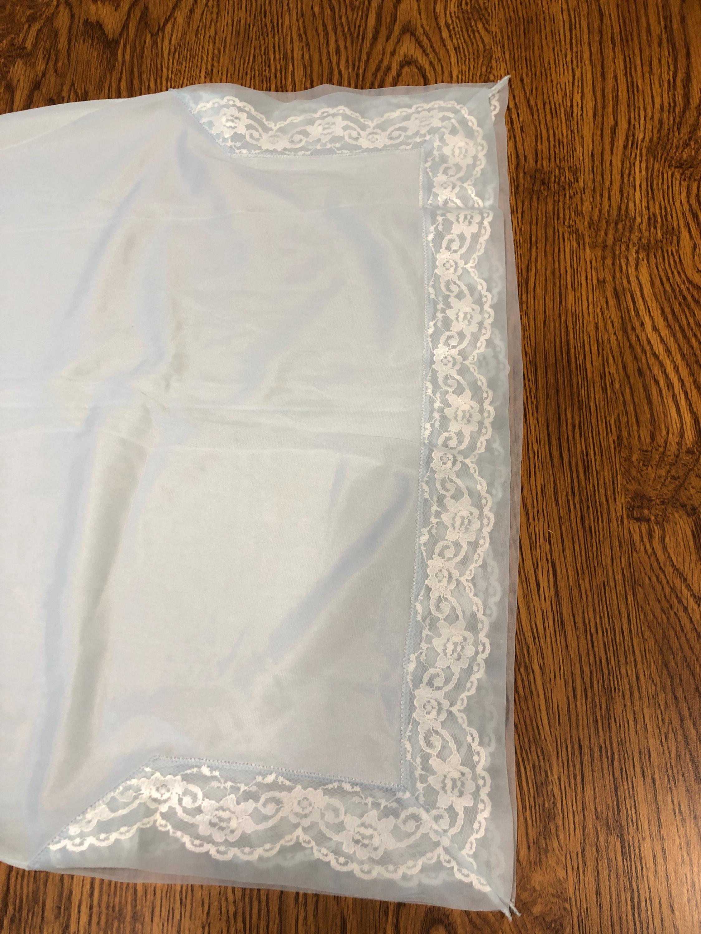 Vintage Baby Blue Lacy Mini Full Slip - Etsy