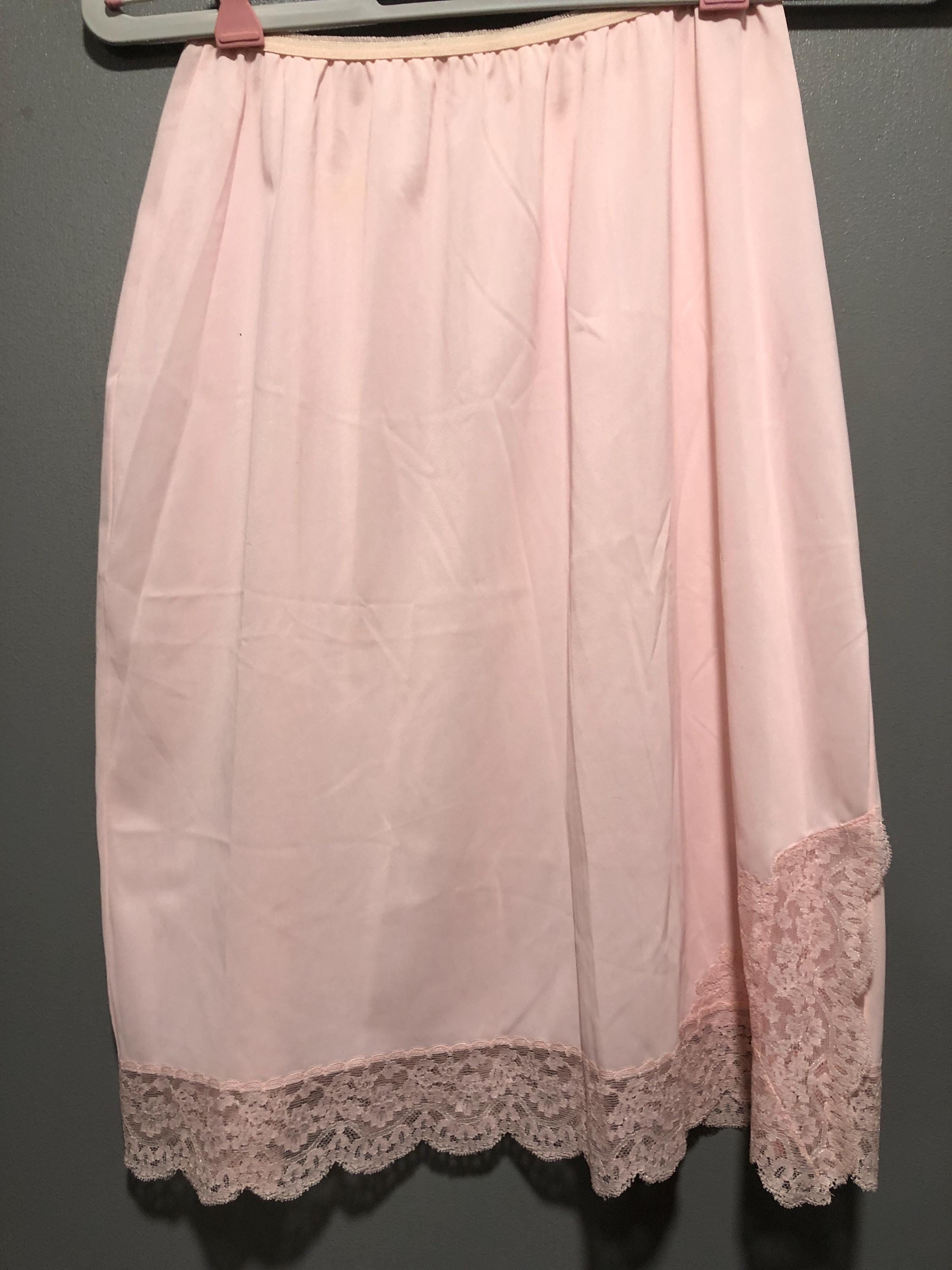 Vintage, Vassarette, Light Pink, Lace Trim, Side Slit, Half Slip - Etsy
