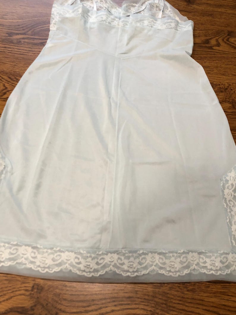 Vintage Baby Blue Lacy Mini Full Slip - Etsy