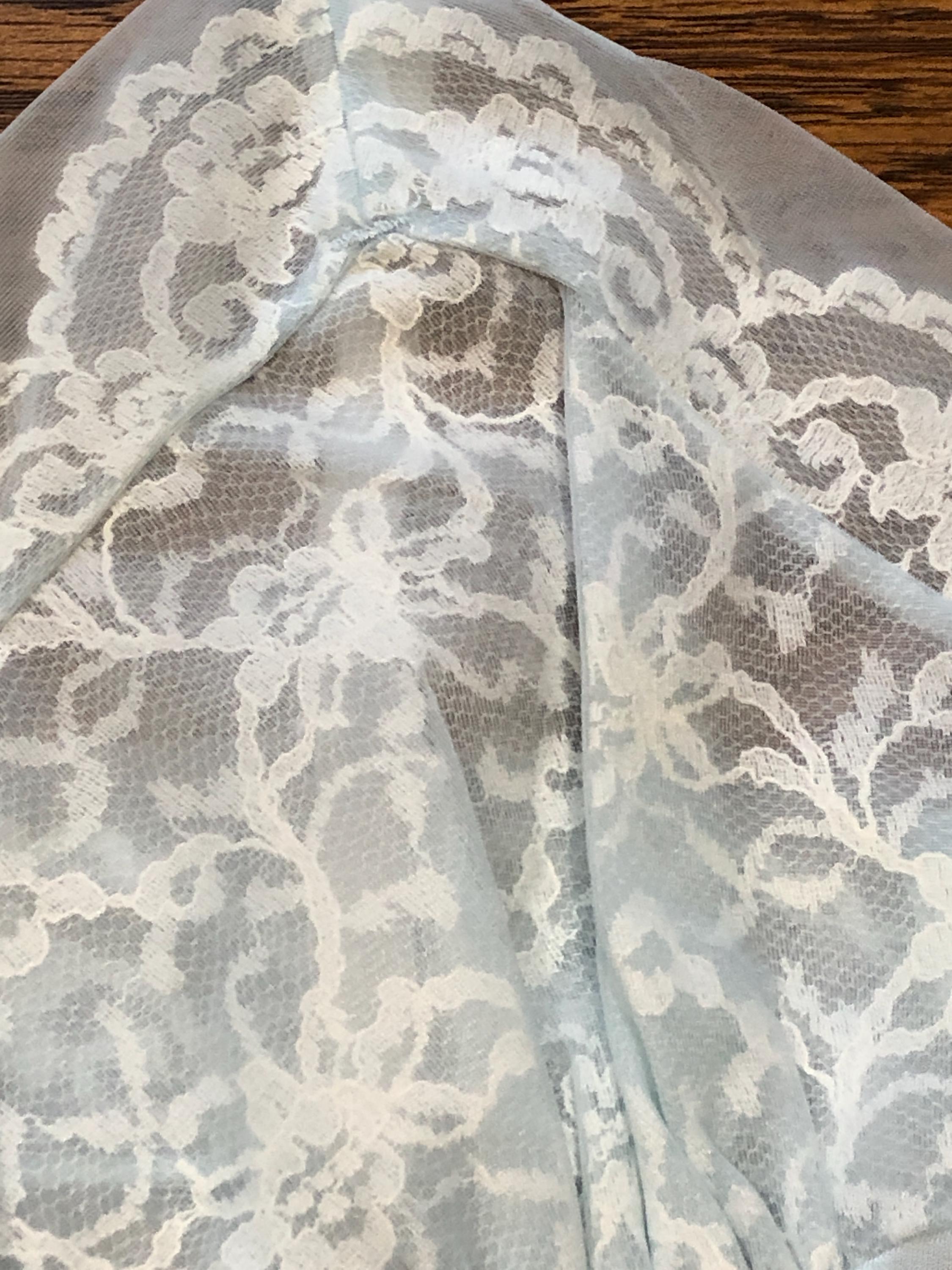 Vintage Baby Blue Lacy Mini Full Slip - Etsy