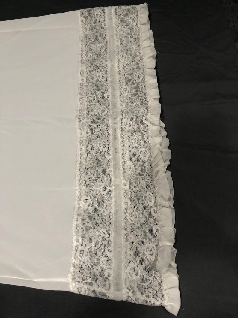 Aristocrat Vintage White Lacy Full Slip - Etsy