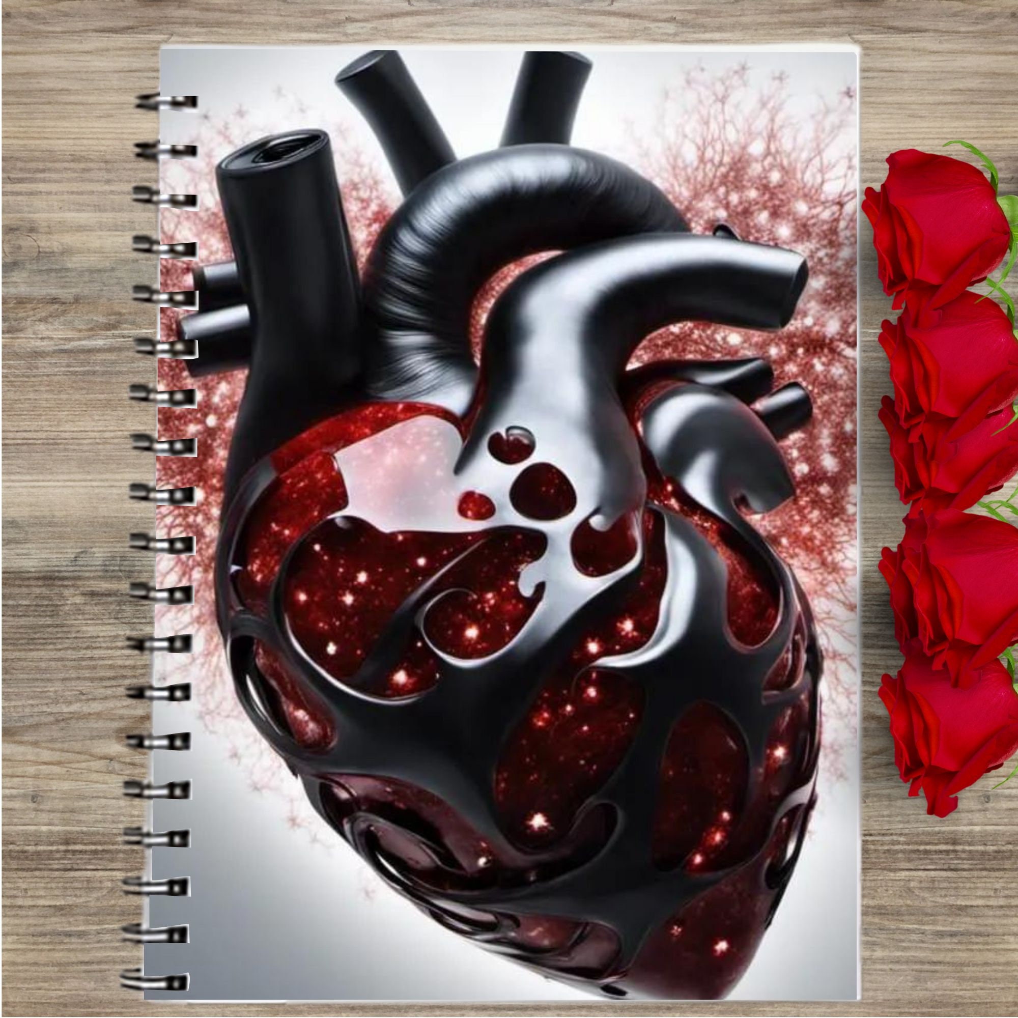 Anatomical Heart Spiral Journal, A5 Notebook, Aesthetic Notebook, Human ...