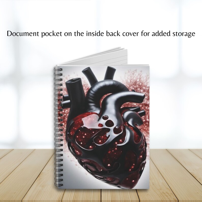 Anatomical Heart Spiral Journal, A5 Notebook, Aesthetic Notebook, Human ...