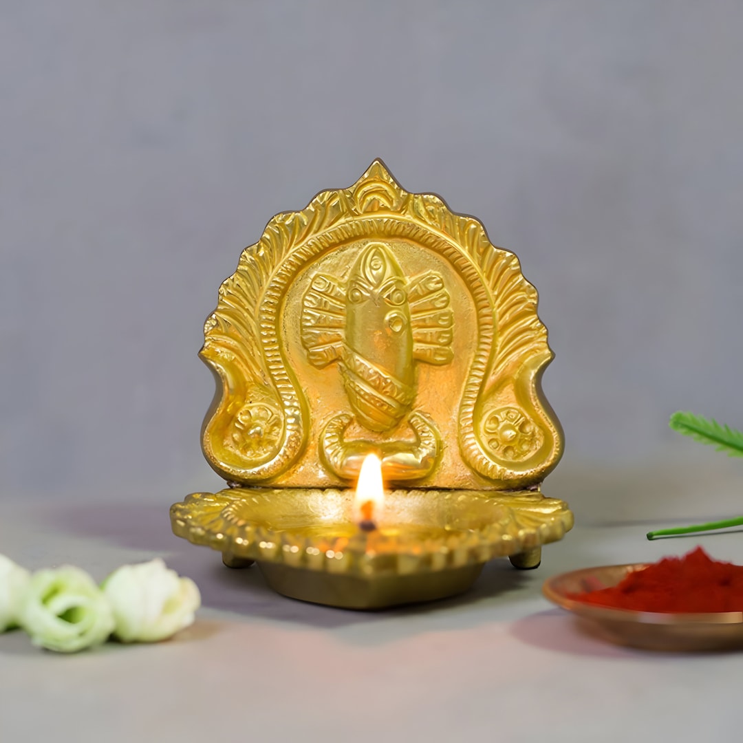 Isha Linga Bhairavi Lamp. Brass Lamp. Strong and Sturdy Oil Lamp - Etsy