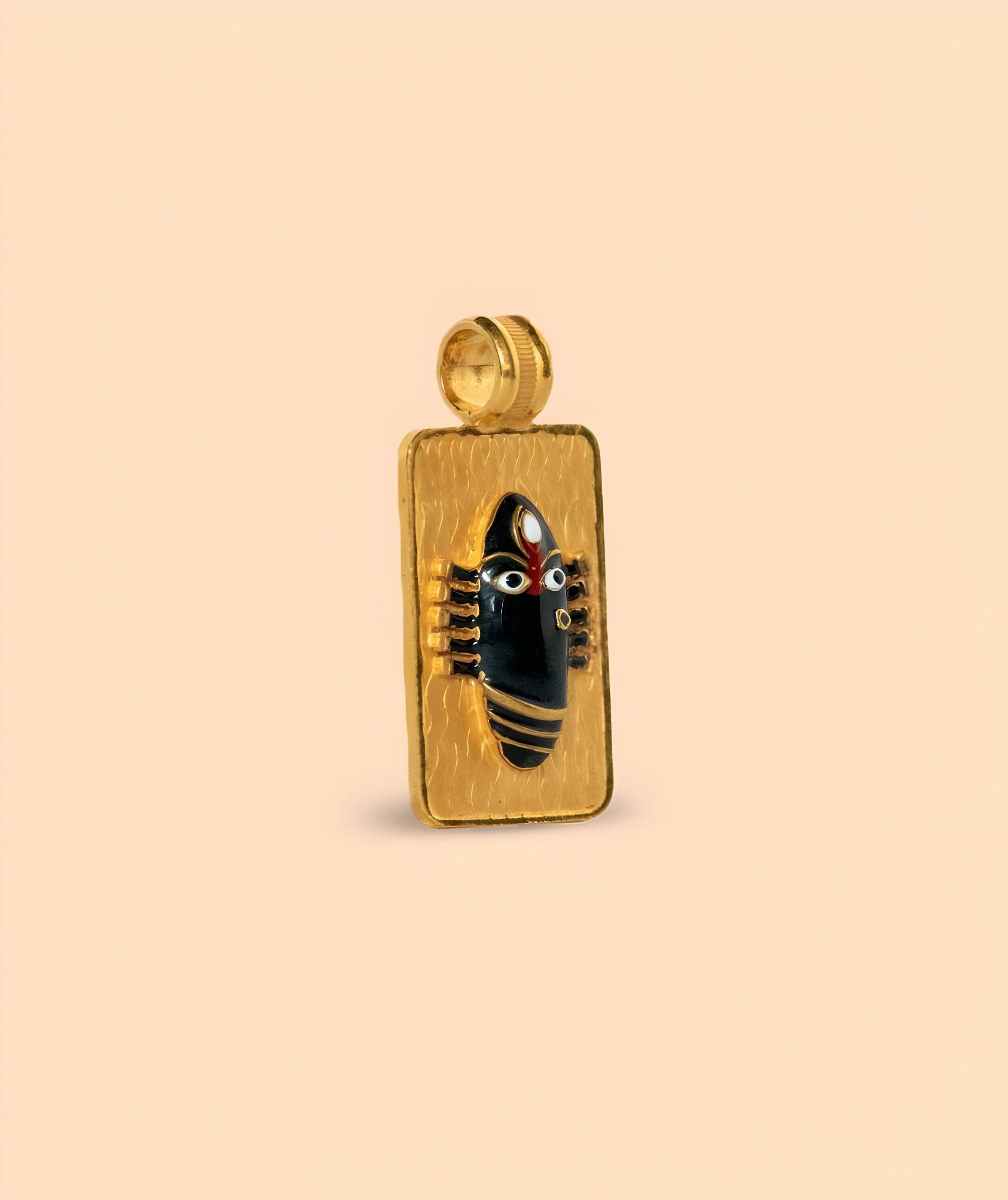Isha Linga Bhairavi 22KT Gold Pendant 24 Gm black - Etsy Hong Kong
