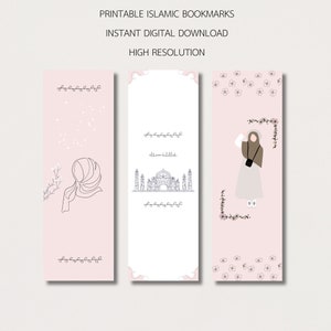Printable Islamic Bookmarks|muslim Bookmarks|cute Islamic Bookmarks ...