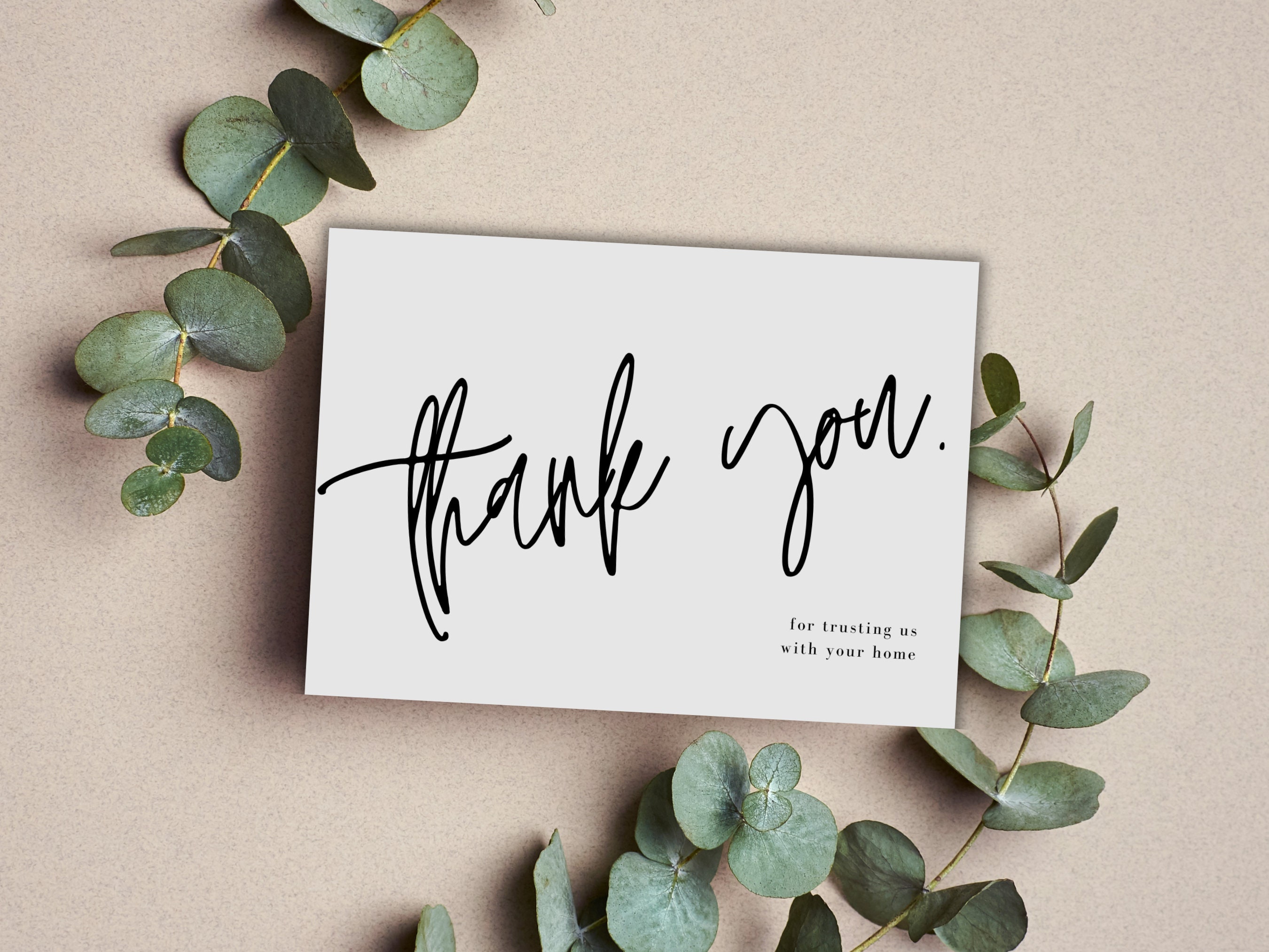 BUSINESS THANK YOU Card New Customer Thank You Card Small Business ...