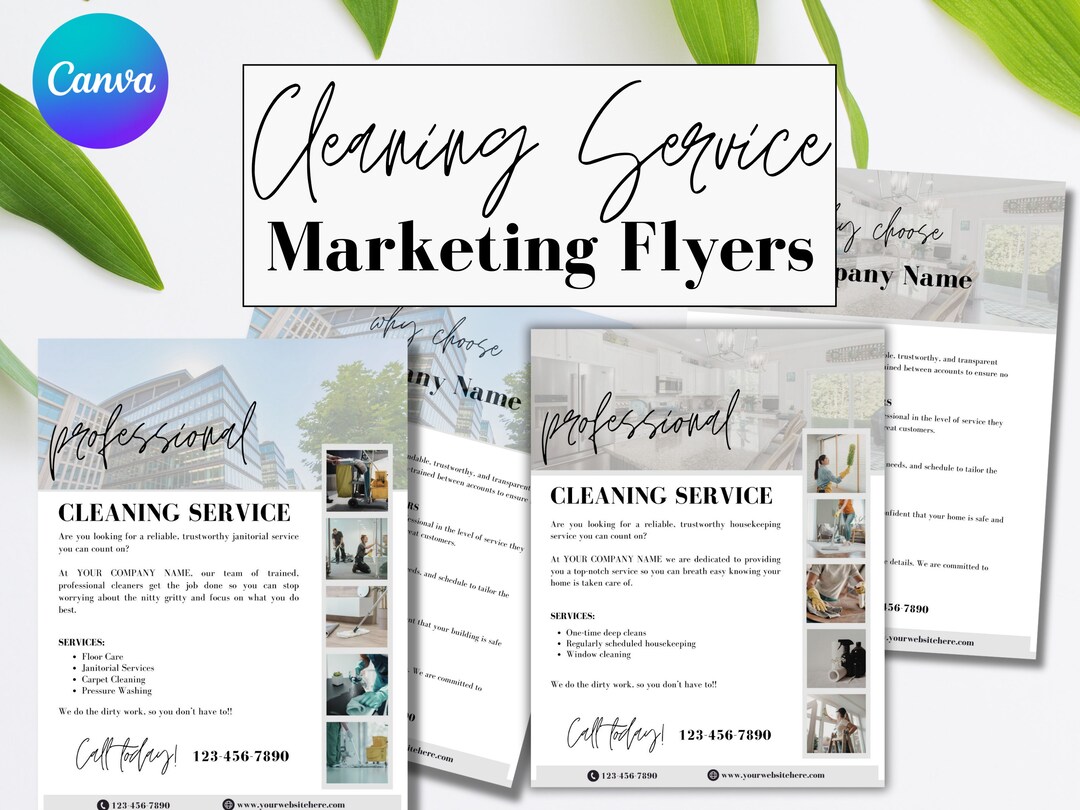 CLEANING SERVICE FLYER Janitorial Flyers Cleaning Business Templates ...