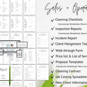 Cleaning Business Templates, Cleaning Business Bundle, Cleaning Service ...