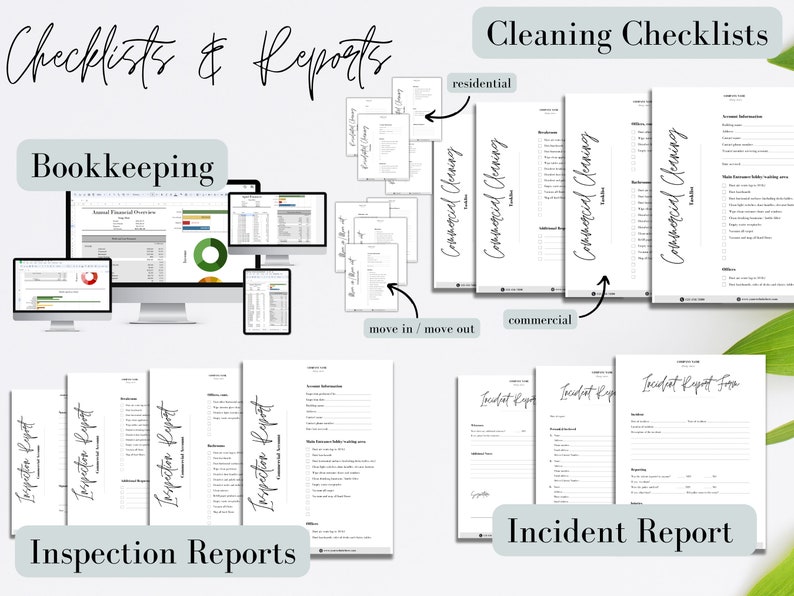 Cleaning Business Templates, Cleaning Business Bundle, Cleaning Service ...