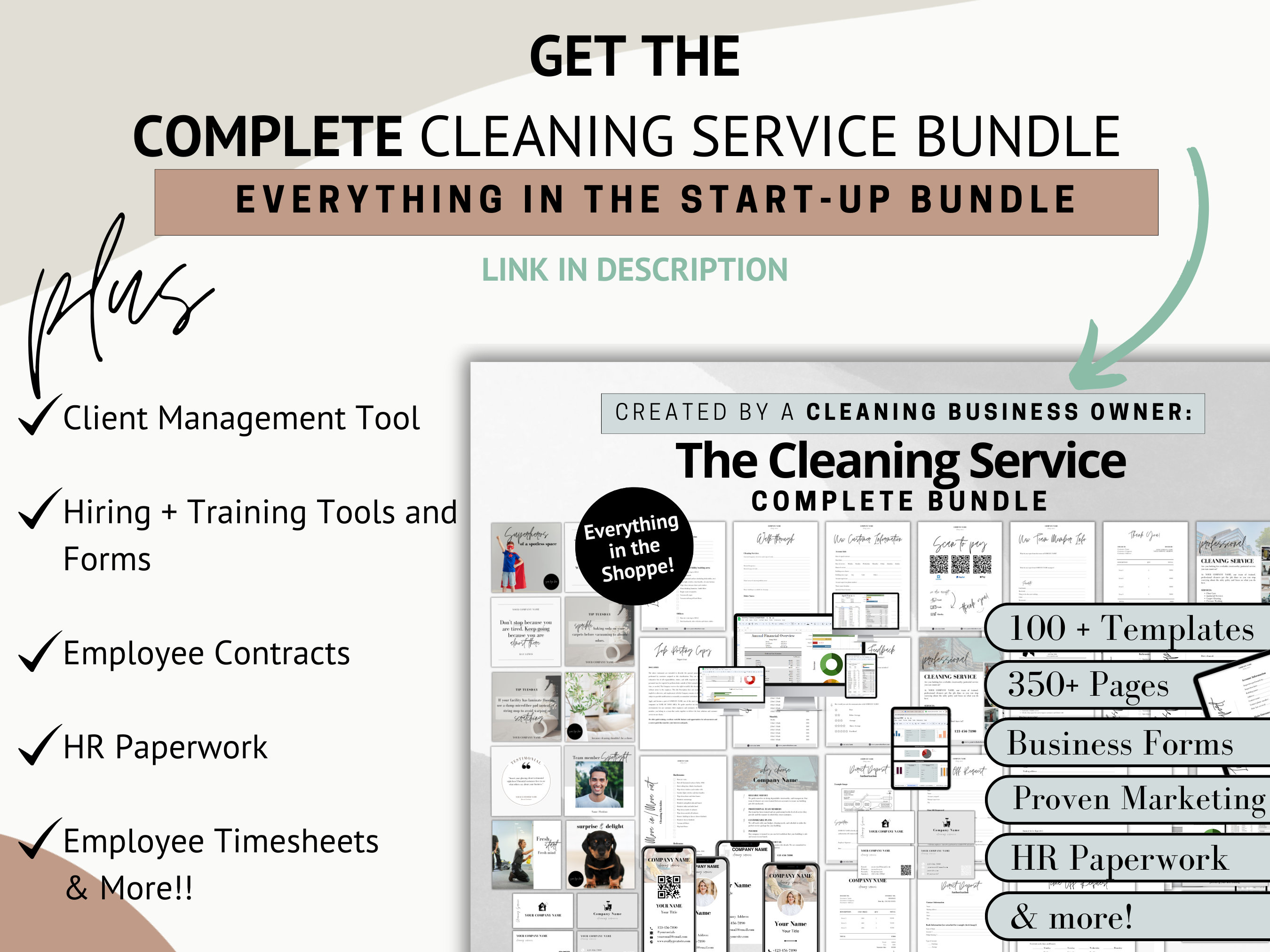 CLEANING BUSINESS FORMS Cleaning Company Business Card Cleaning ...