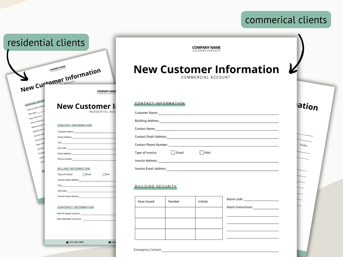 CLEANING CONTRACT BUNDLE New Client Proposal Template Canva Commercial ...