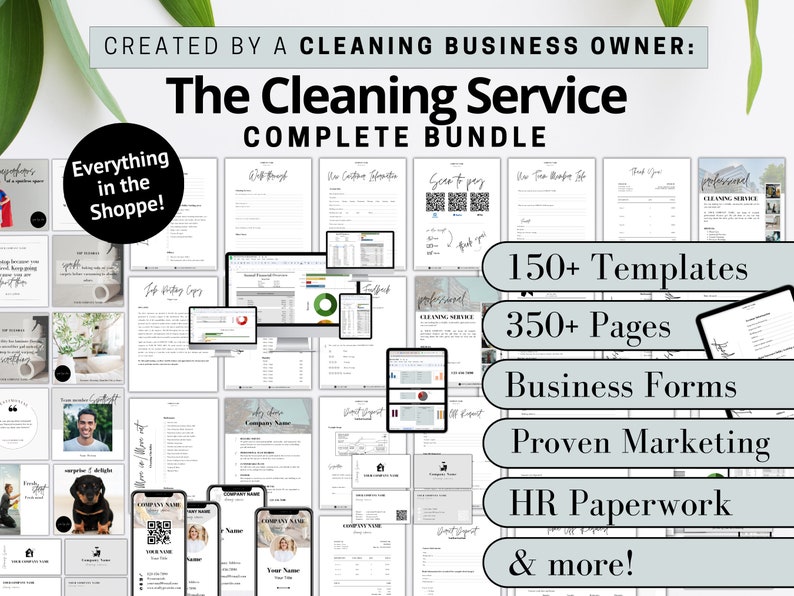 CLEANING BUSINESS BUNDLE Cleaning Contract Cleaning Service Flyer ...