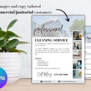 CLEANING SERVICE FLYER Janitorial Flyers Cleaning Business Templates ...