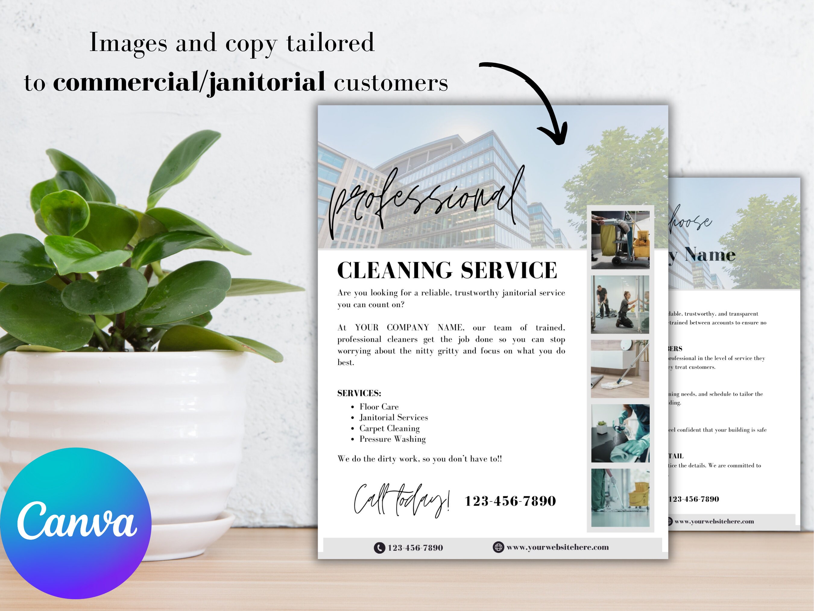 CLEANING SERVICE FLYER Janitorial Flyers Cleaning Business Templates ...