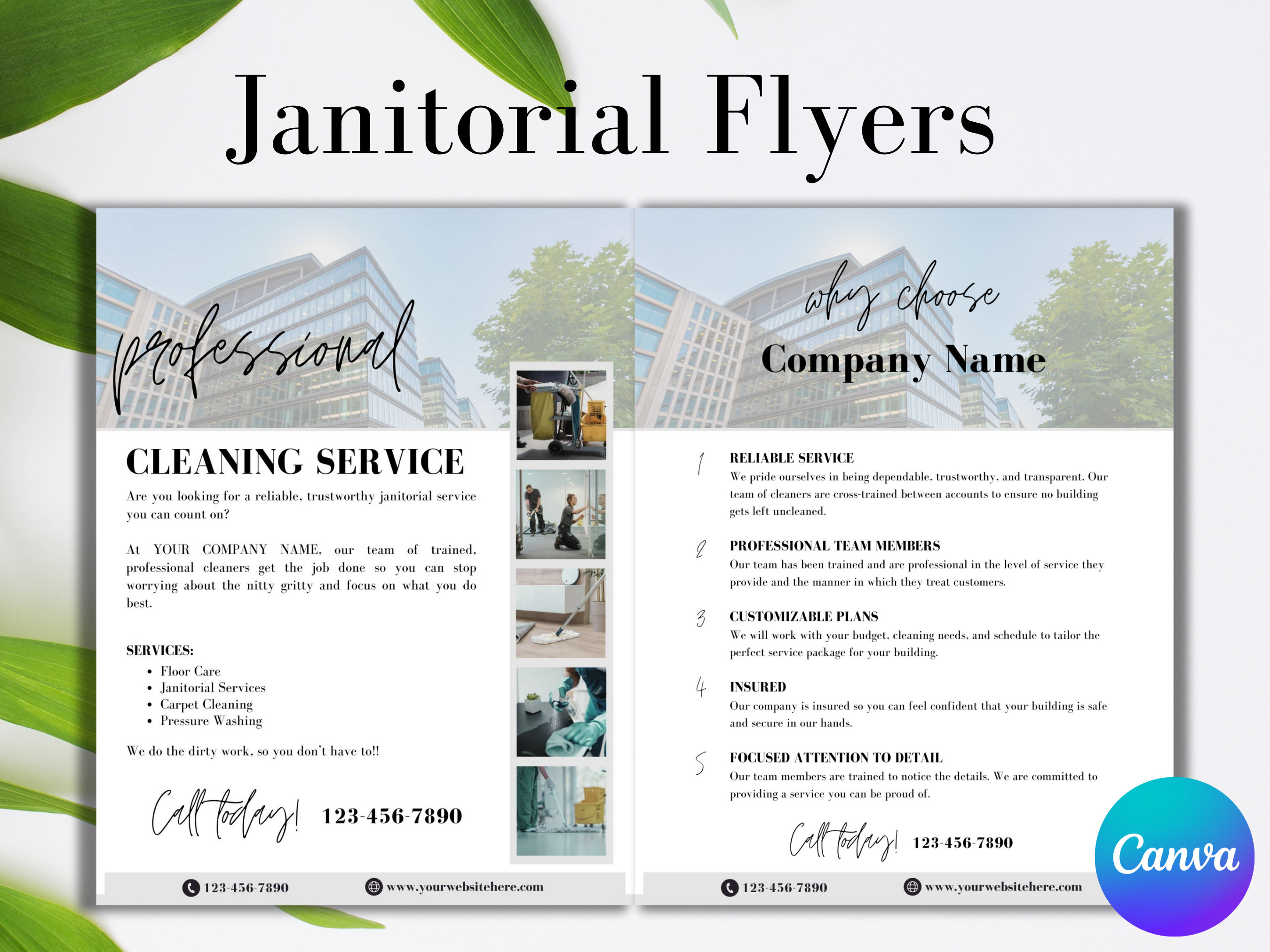 CLEANING SERVICE FLYER Janitorial Flyers Cleaning Business Templates ...