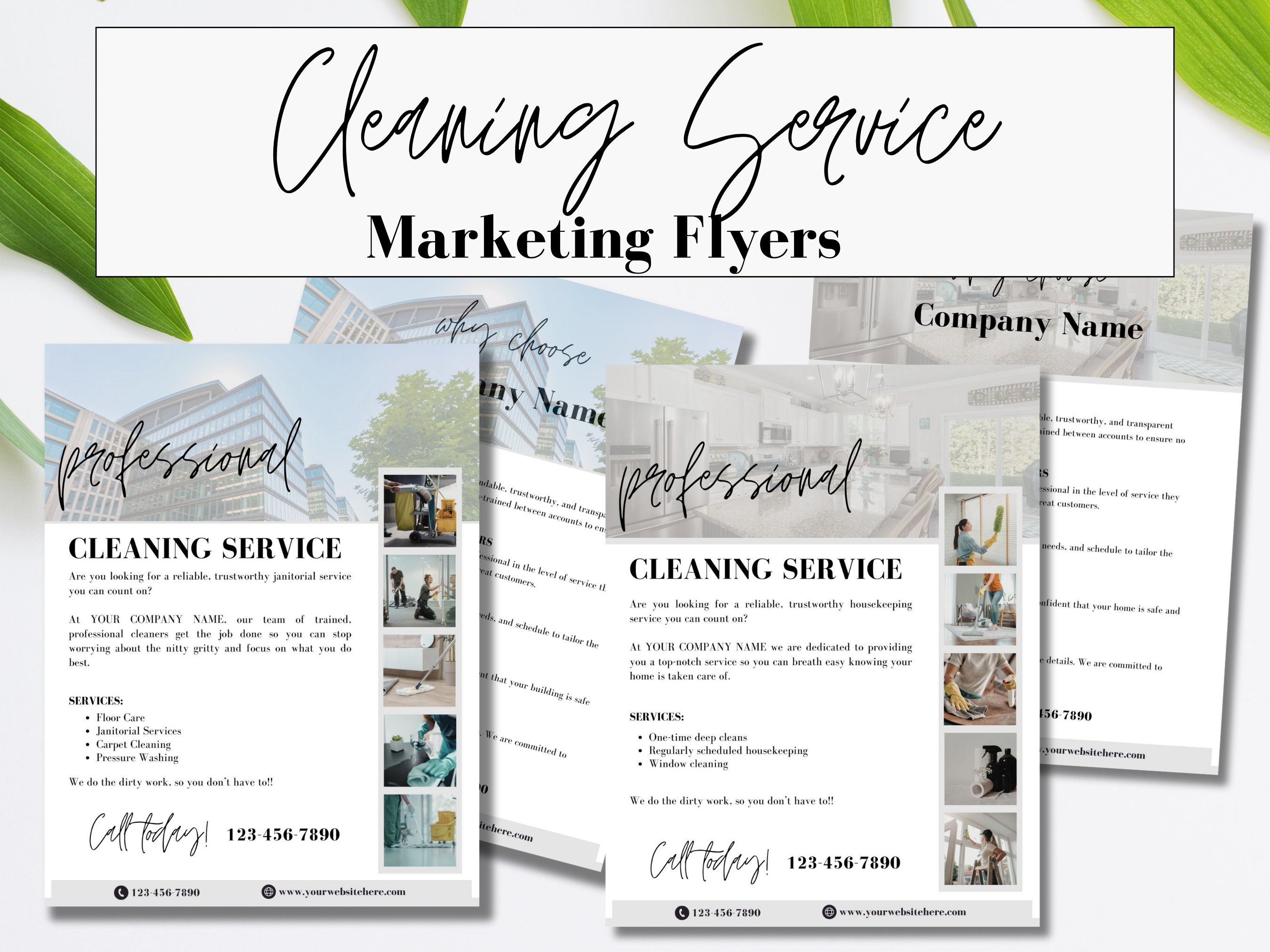 CLEANING SERVICE FLYER Janitorial Flyers Cleaning Business Templates ...