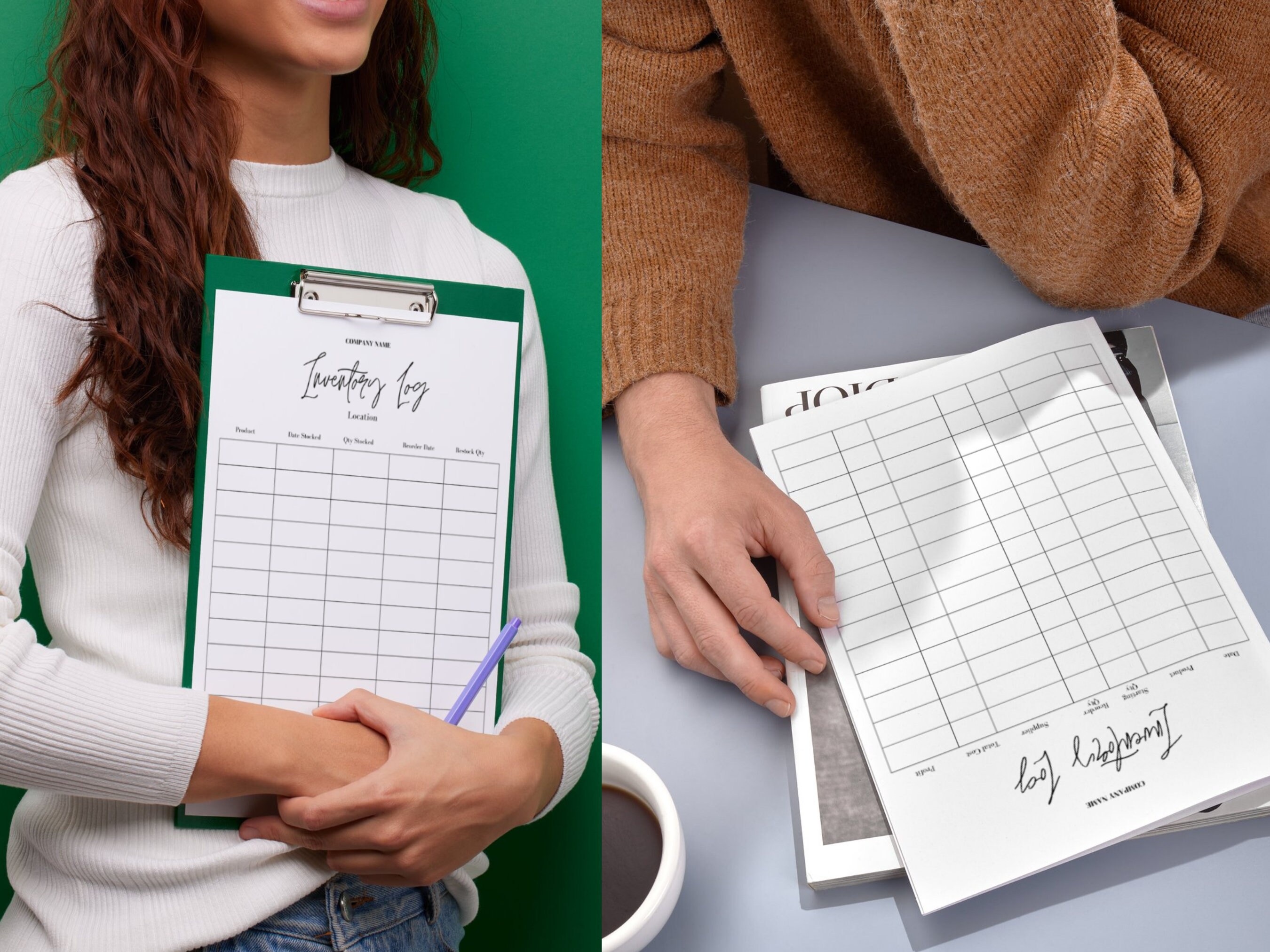 SIMPLE INVENTORY TRACKER Inventory Tracker Canva Inventory Log ...