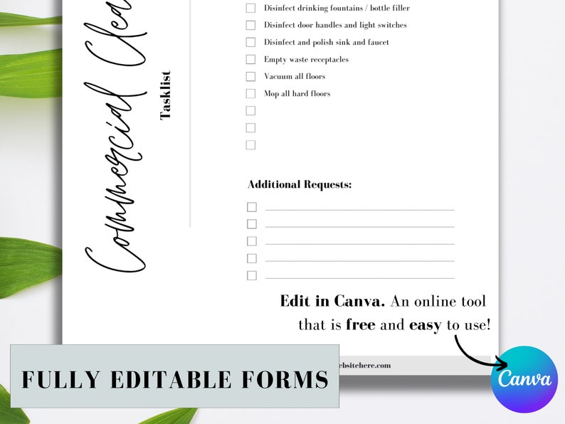 CLEANING CHECKLIST Commercial Cleaning Checklist Residential Checklist ...