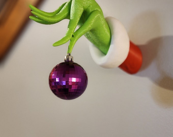 Grinch's Christmas Hand - Etsy