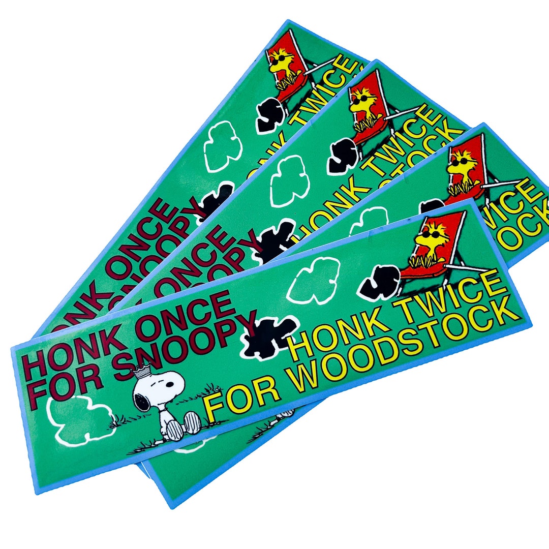 Honk for Peanuts Bumper Sticker - Etsy