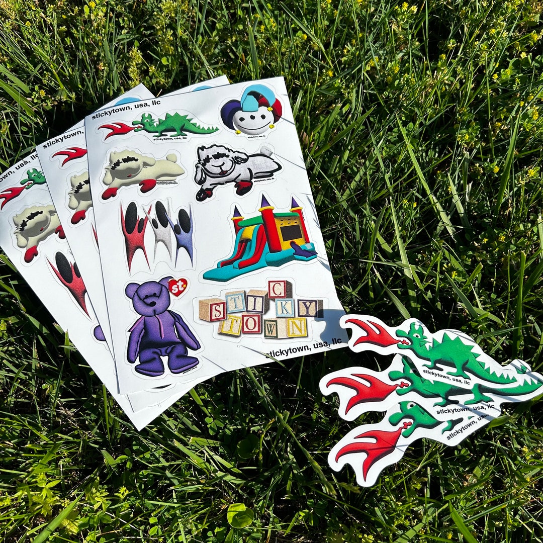 Stickytown Sticker Sheet free Dragon - Etsy