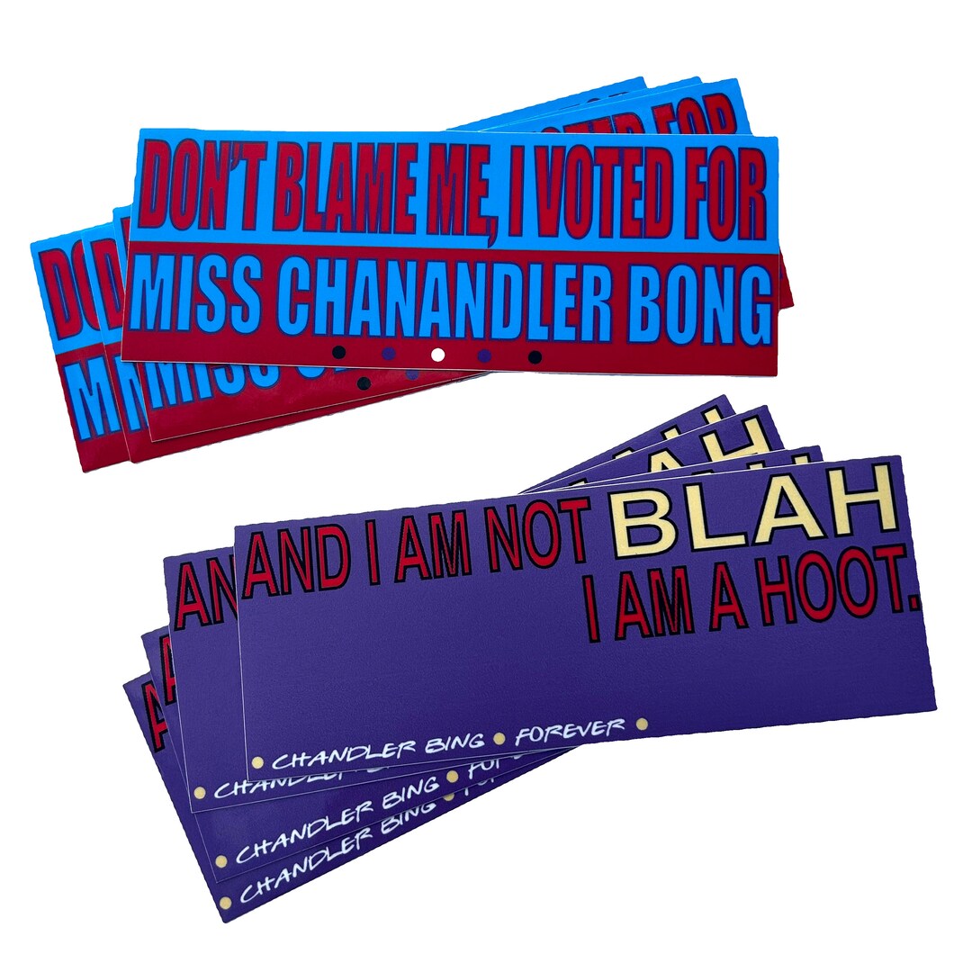 Chandler Bumper Sticker Bundle - Etsy