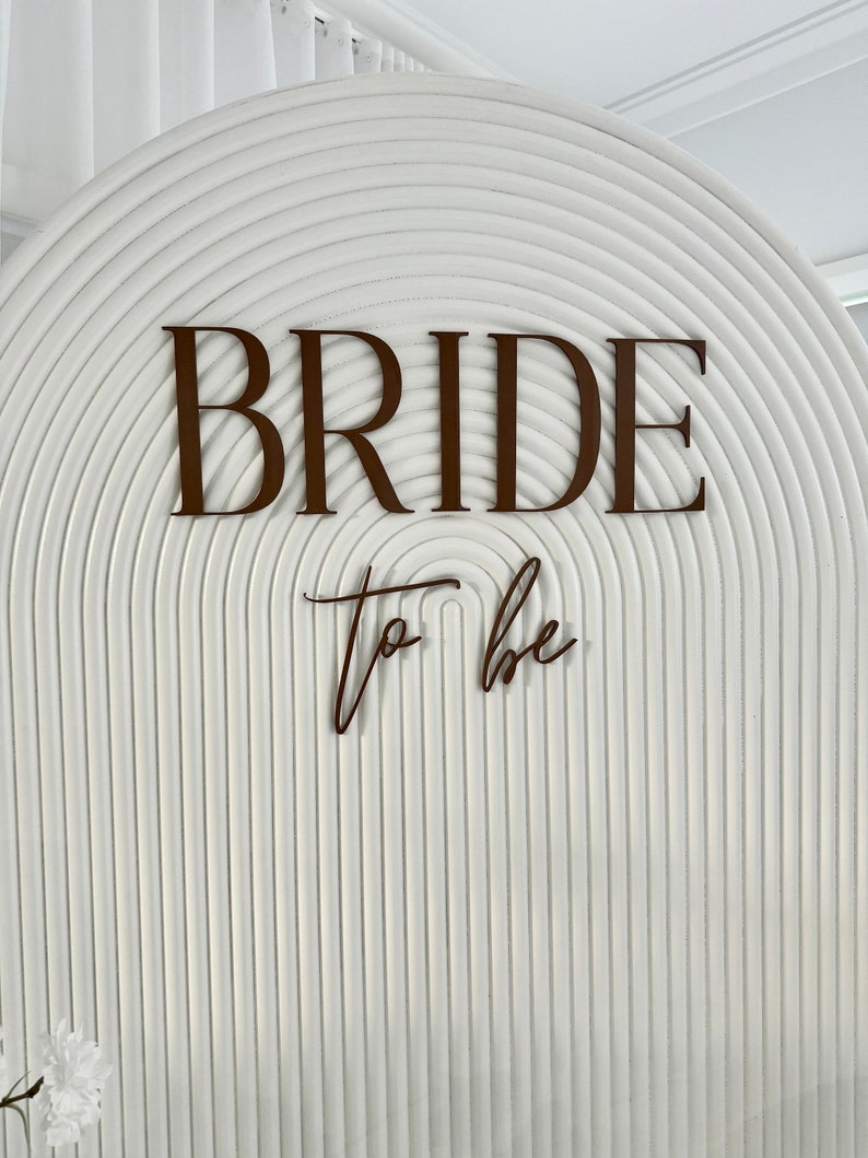 Custom 3D Printed Letters (bride to Be) DIY Signage, Event & Business ...