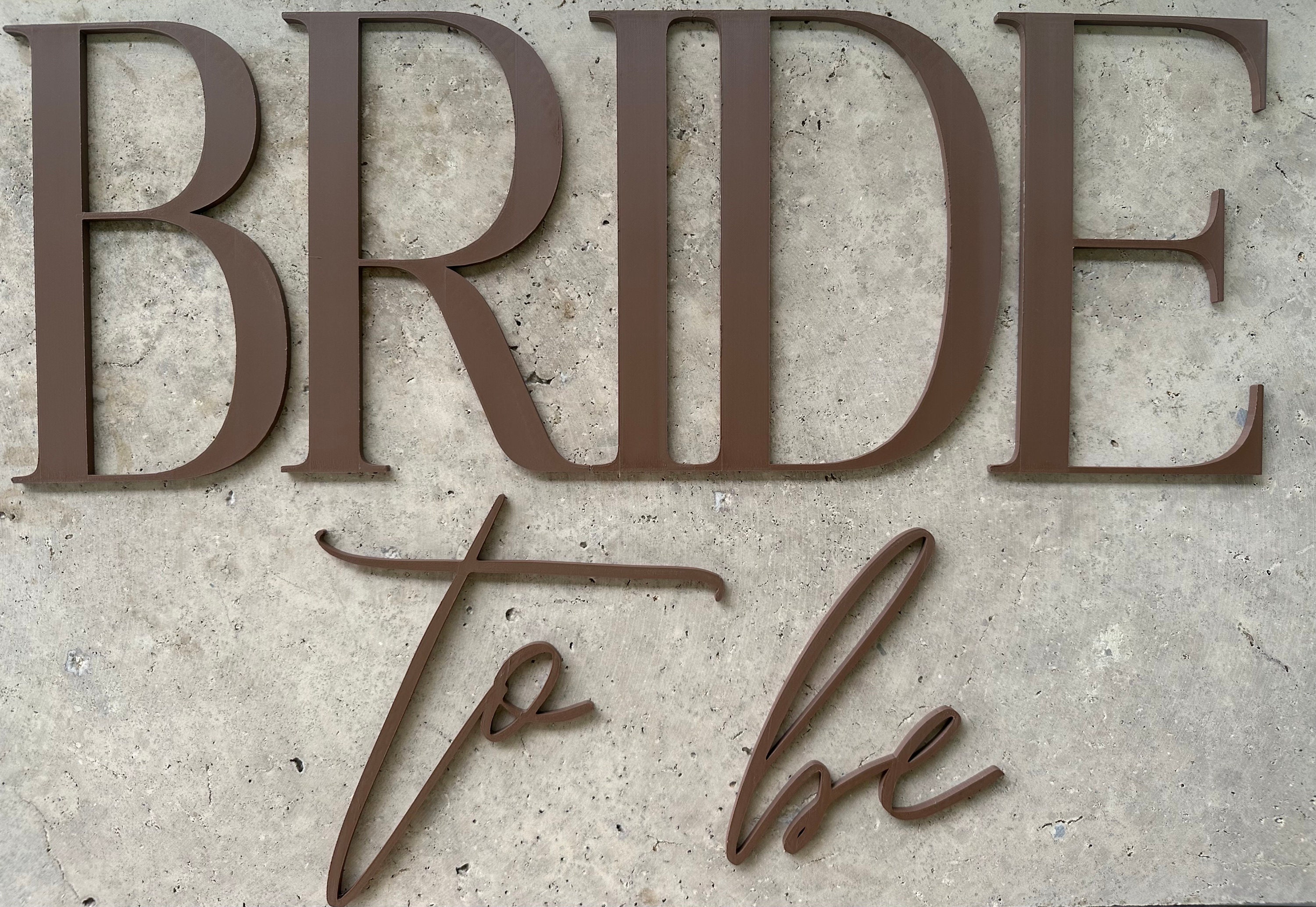 3D Lettering for DIY bride to Be - Etsy