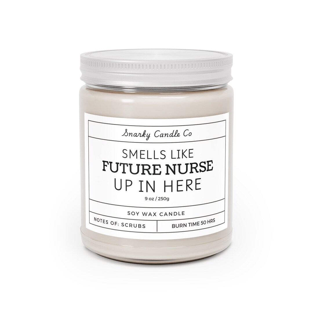 Nurse Candle, Choice of Scent, RN Graduation Gift - Etsy