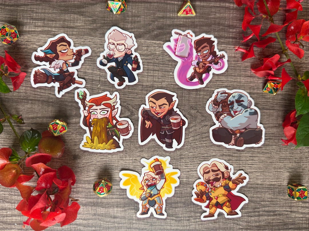 Drunk Vox Machina Vinyl Stickers - Etsy