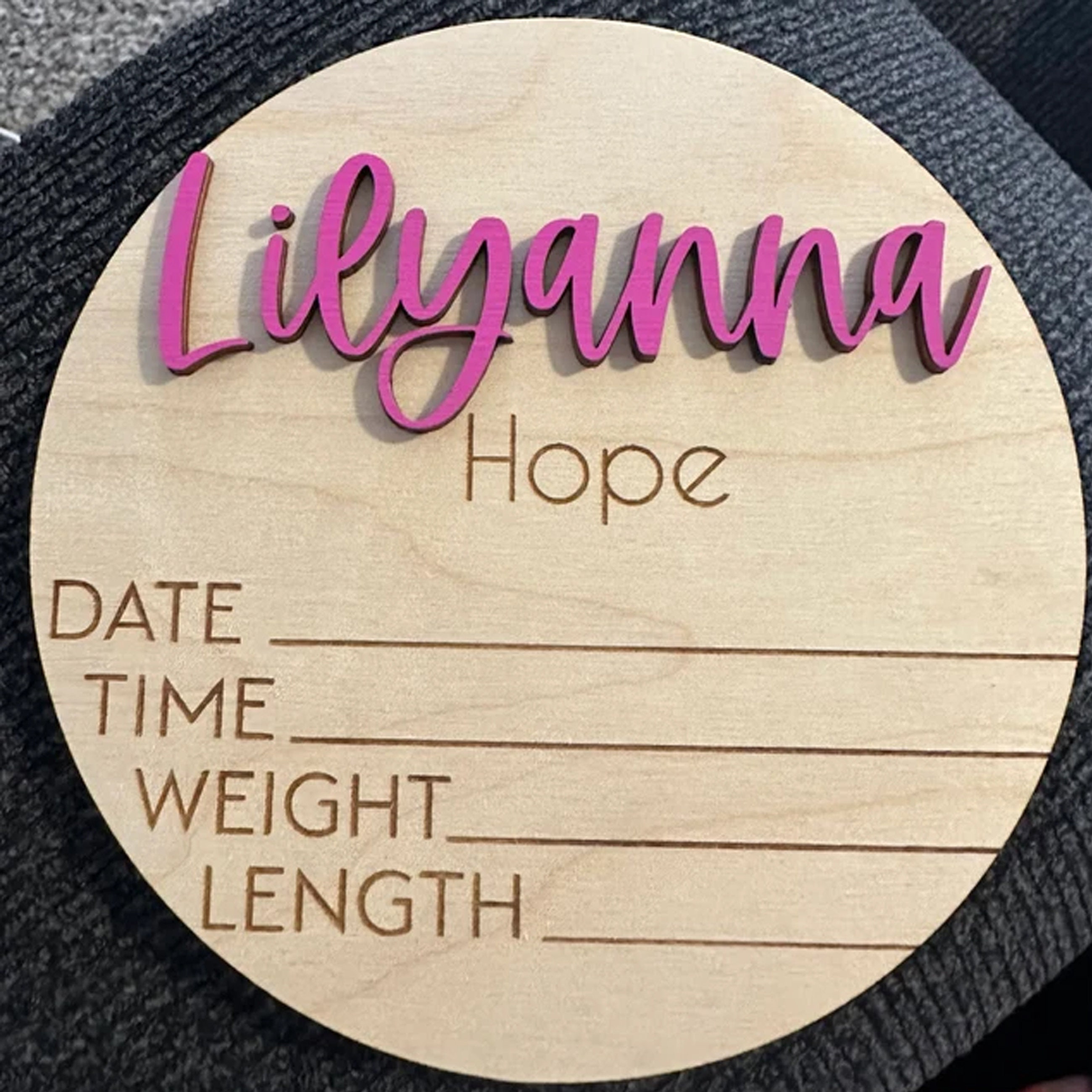 Baby Announcement Sign, Birth Stats Sign, Footprint Sign for Newborn ...