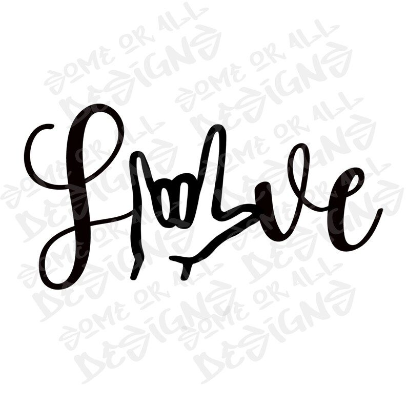 I Love You Sign Language PNG - Etsy
