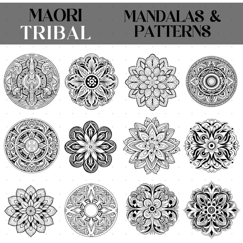 Maori Tribal Procreate Stamp and Pattern Brushes | Tribal Tattoo ...