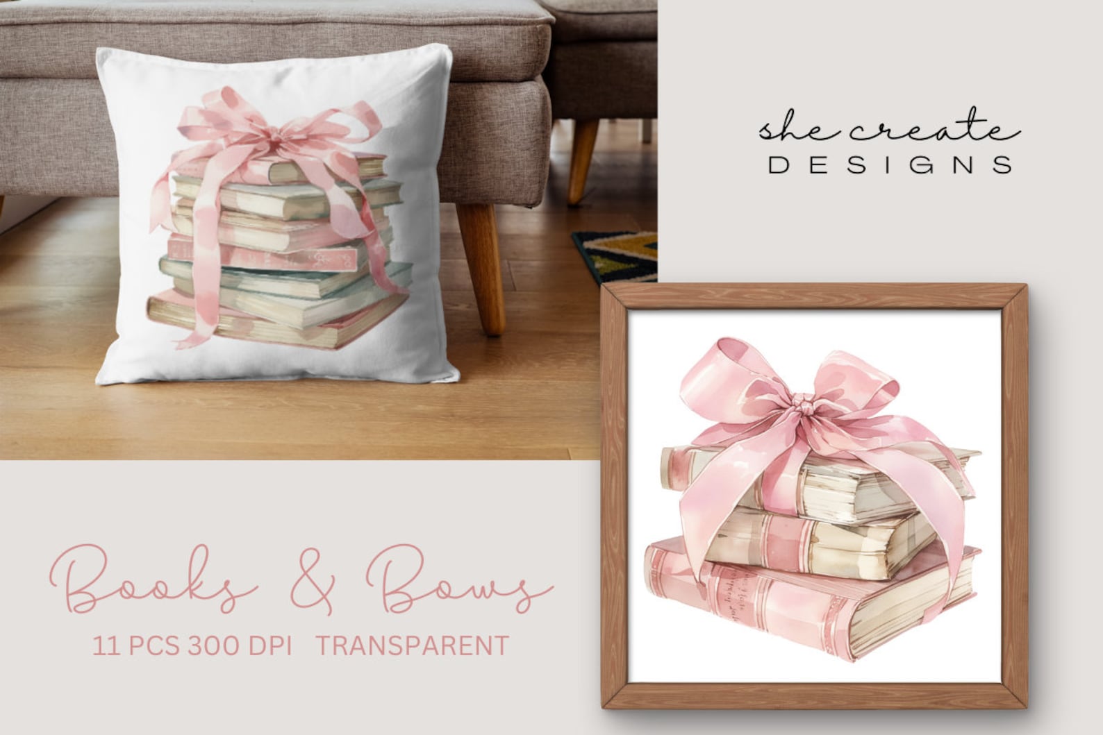 Book Coquette Aesthetic Clipart | Coquette Pink Bows | Bookish Coquette ...