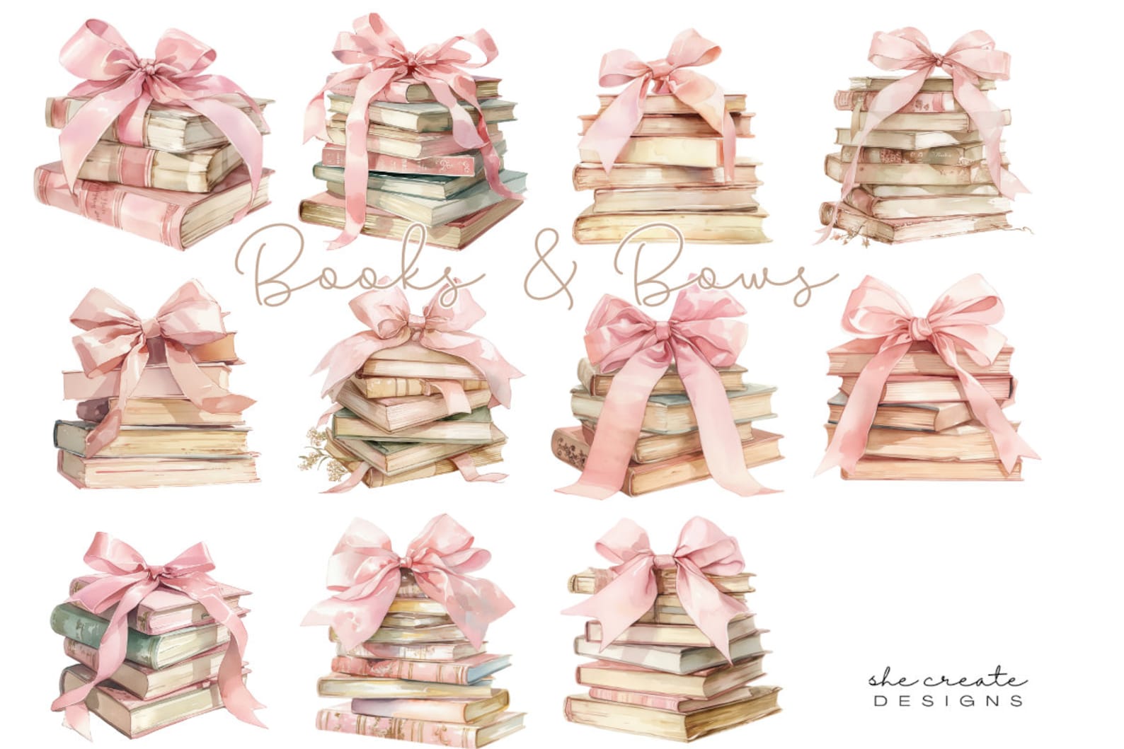 Book Coquette Aesthetic Clipart | Coquette Pink Bows | Bookish Coquette ...