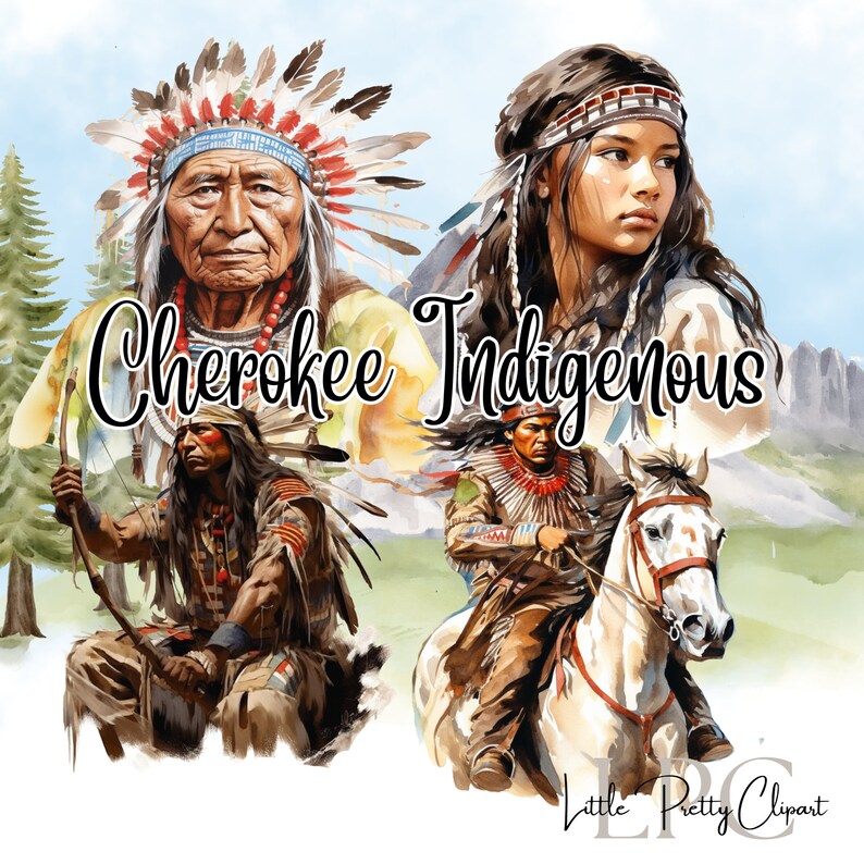 Native American Clipart Cherokee People Indigenous Clipart - Etsy