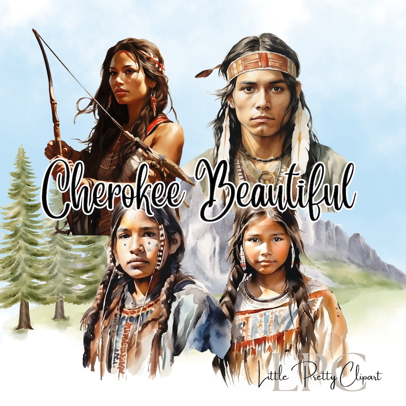 Native American Clipart Cherokee People Indigenous Clipart - Etsy