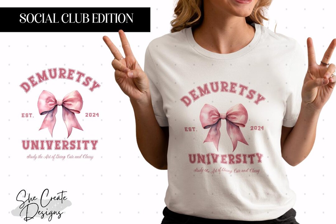 Demure Design Soft Girl Aesthetic Mindful Cutesy - Etsy