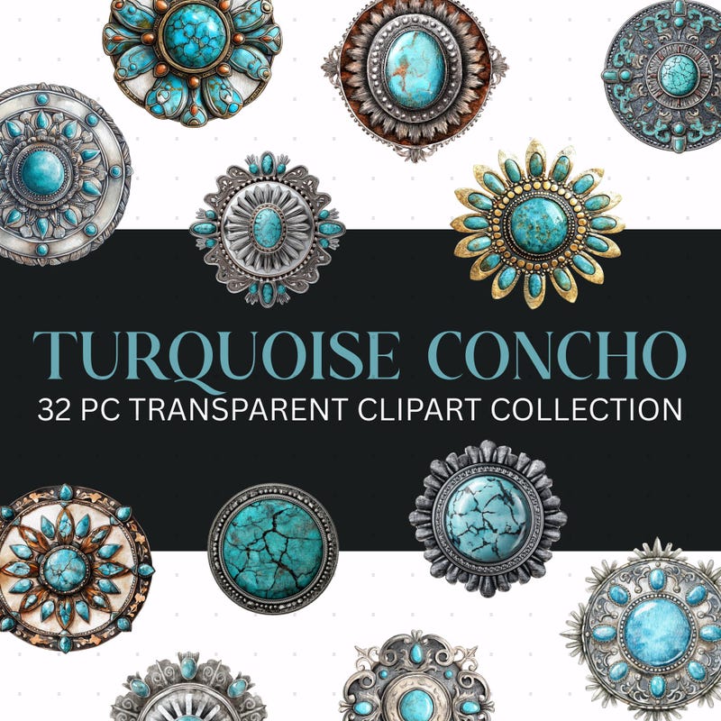 Turquoise Clipart - Etsy