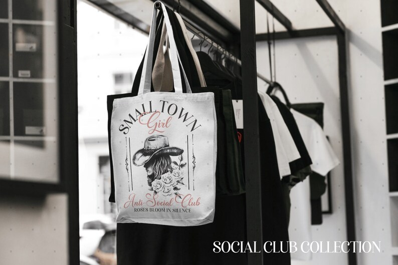 Small Town Anti-social Club Design PNG | Social Club | Small Town - Etsy