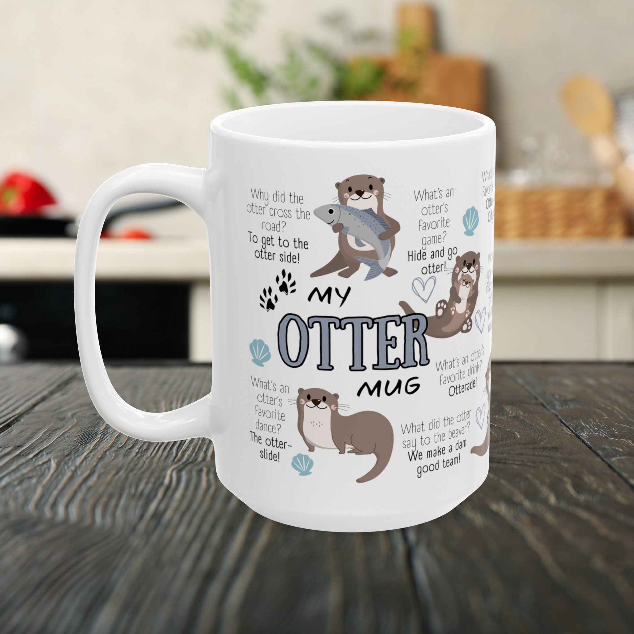 Otter Humor Jokes Funny Ceramic Mug or 20oz Stainless Steel Tumbler - Etsy