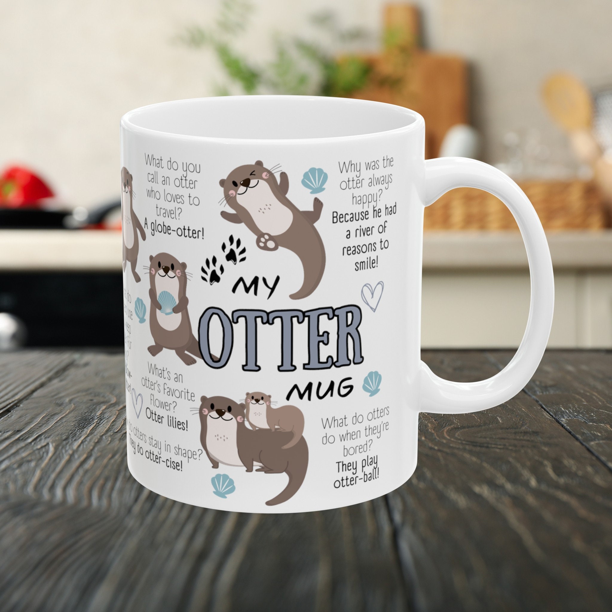 Otter Humor Jokes Funny Ceramic Mug or 20oz Stainless Steel Tumbler - Etsy