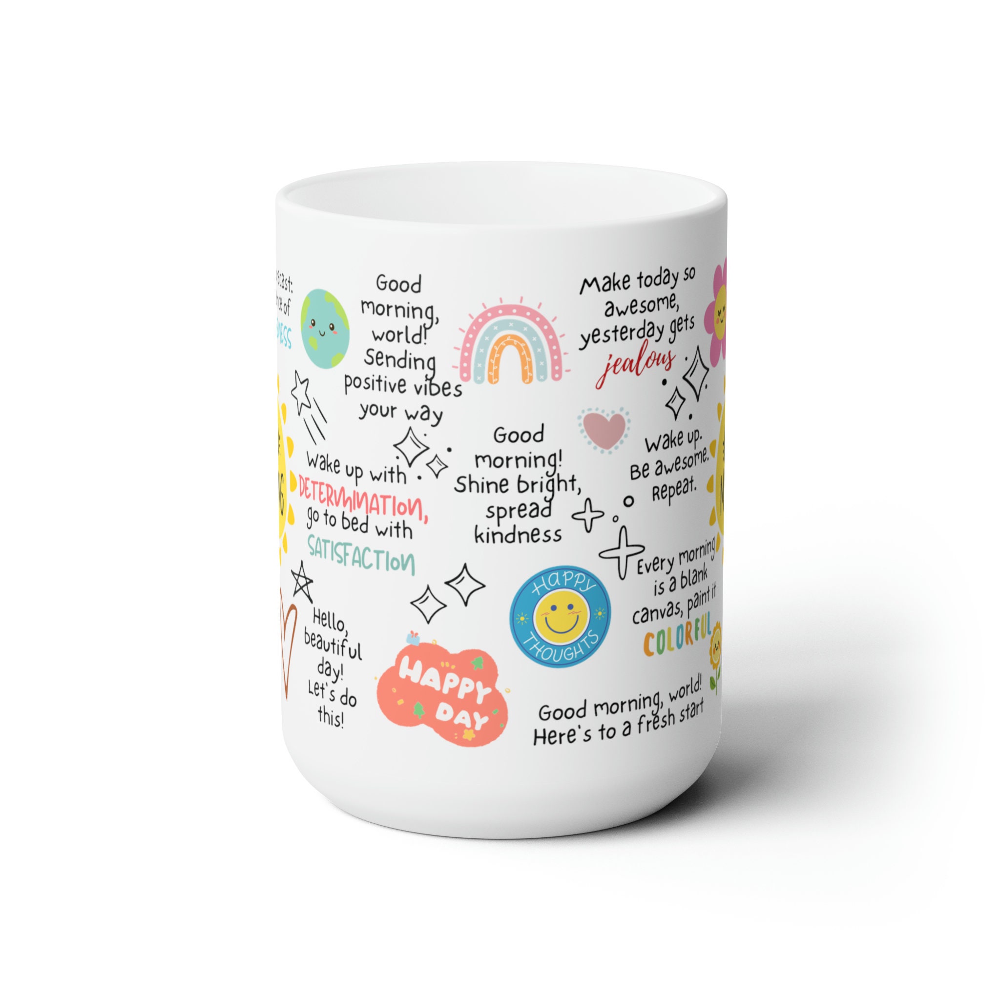 Affirmations Mug, Good Morning Mug, Good Morning Affirmations Mug, Self ...