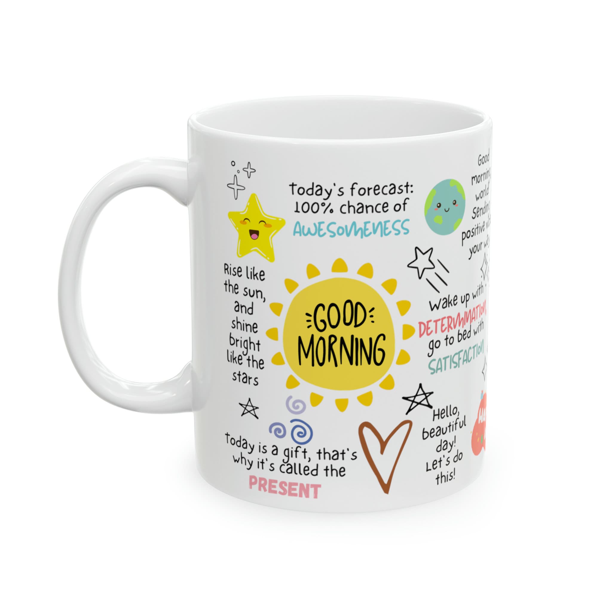 Affirmations Mug, Good Morning Mug, Good Morning Affirmations Mug, Self ...