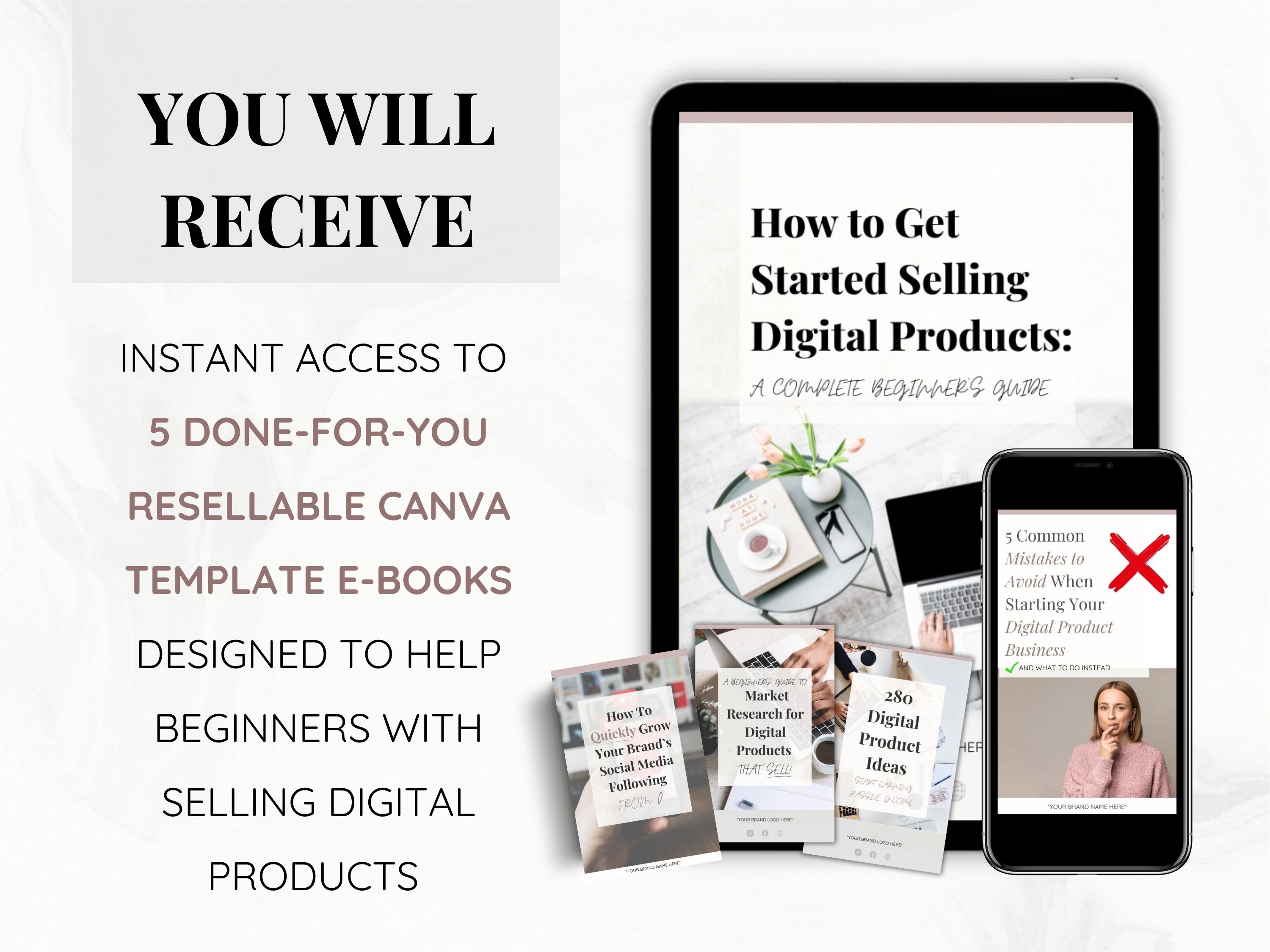 PLR Digital Products Bundle | Done for You PLR Ebook Bundle | Canva ...